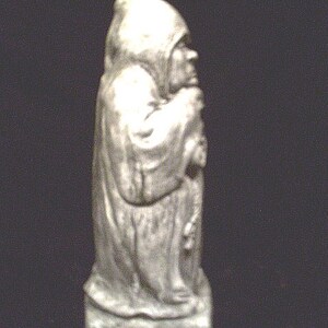 Grumpulous Monk the Reluctant Guardian Garden Statue Grumpy Medieval ...