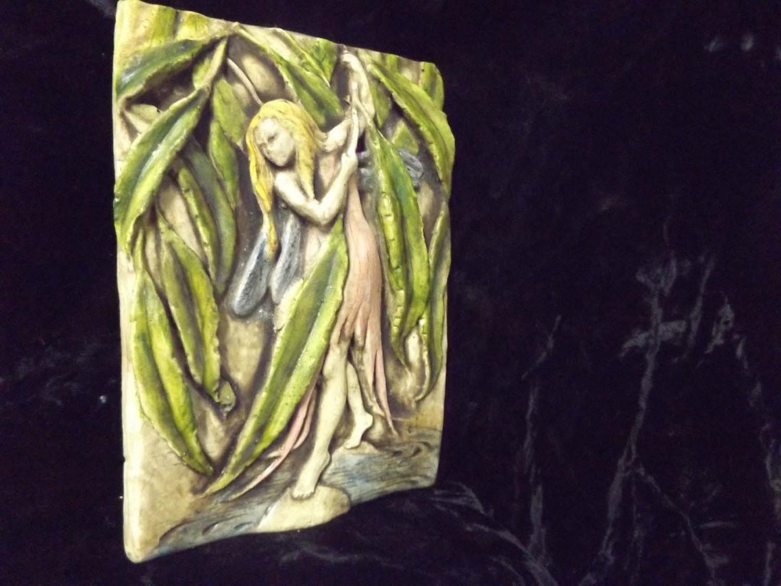 Fairie Wall Plaque Hanging Fairy Sprite Fae Pixie Garden Yard - Etsy