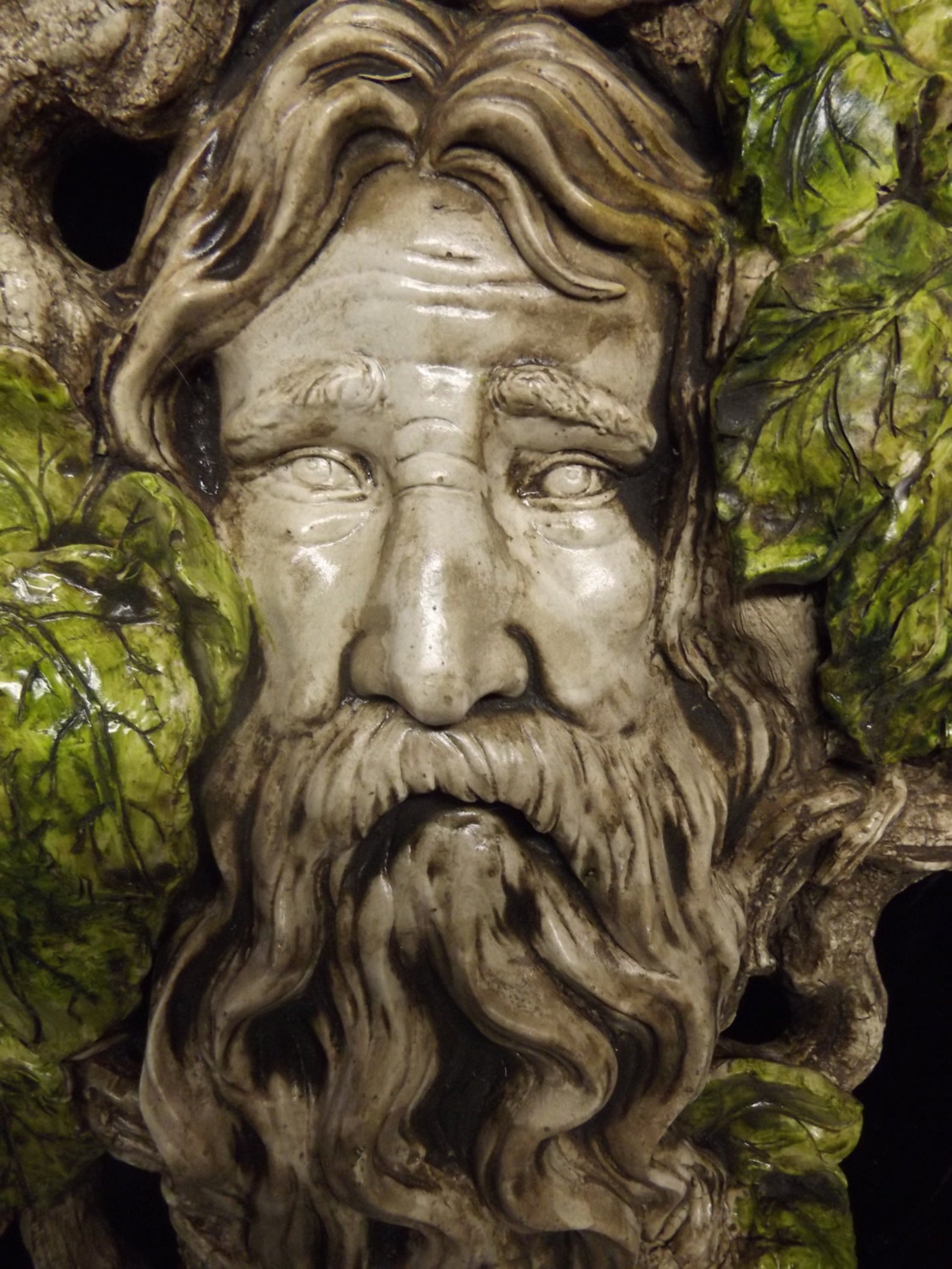 Greenman Wall Plaque Medieval Leave Forest Man Celtic Woodland - Etsy