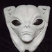 Alien Face Plaque Wall Hanging Grey Black Extra Terrestrial - Etsy
