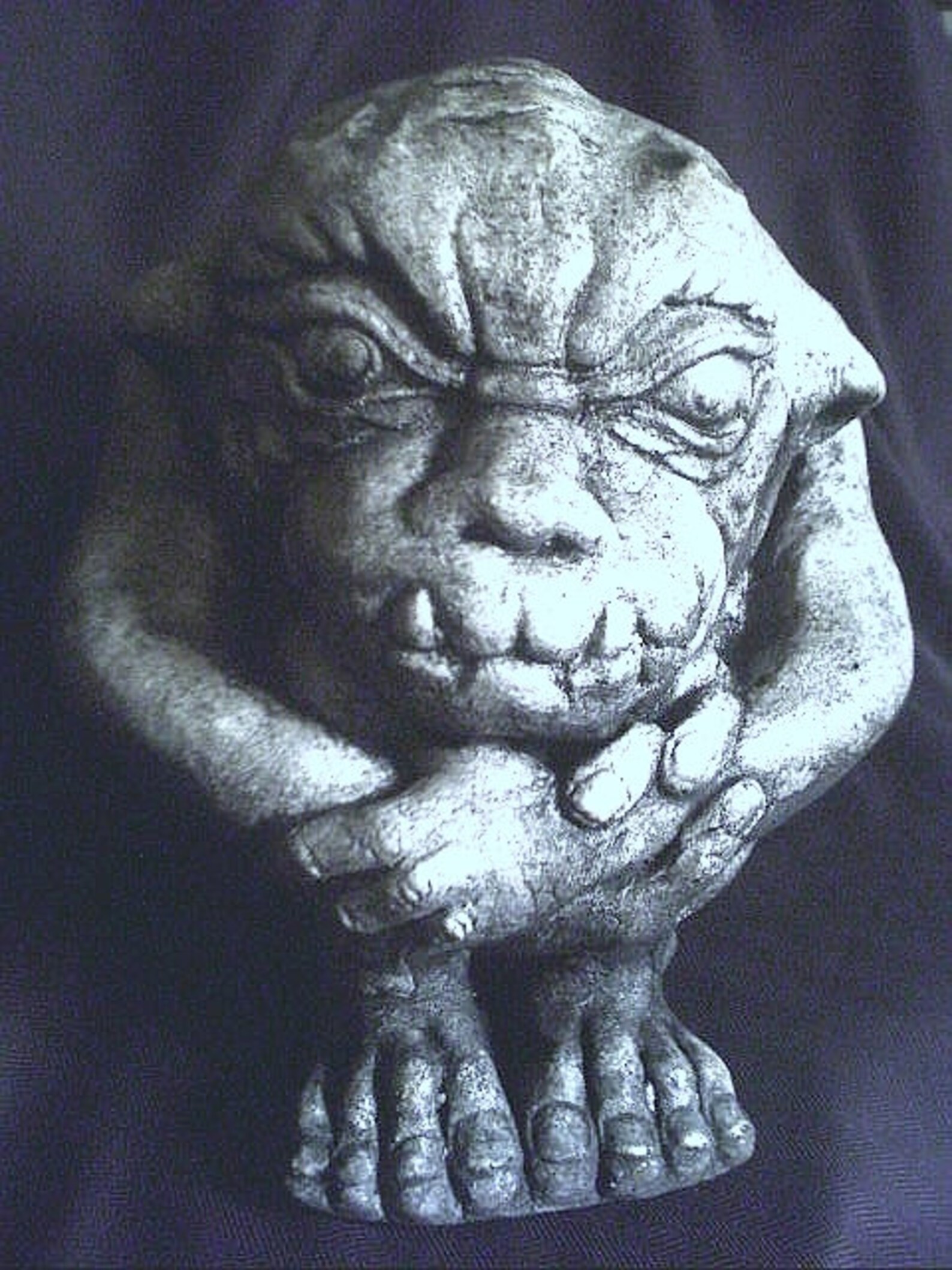 Gargoyle Gremlin Crouching Gothic Medieval Fantasy Creature - Etsy