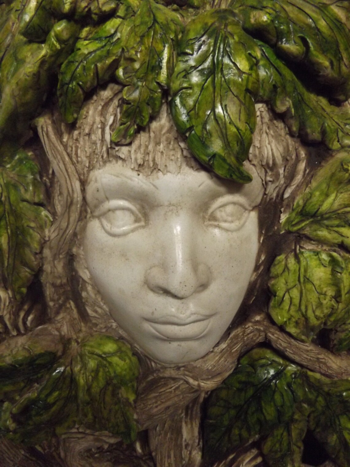 Greenwoman Wall Plaque Medieval Leave Forest Maiden Celtic | Etsy