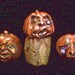 Halloween Pumpkin Heads Gothic Pumpkins of Doom Set of 6 Macabre Gore ...