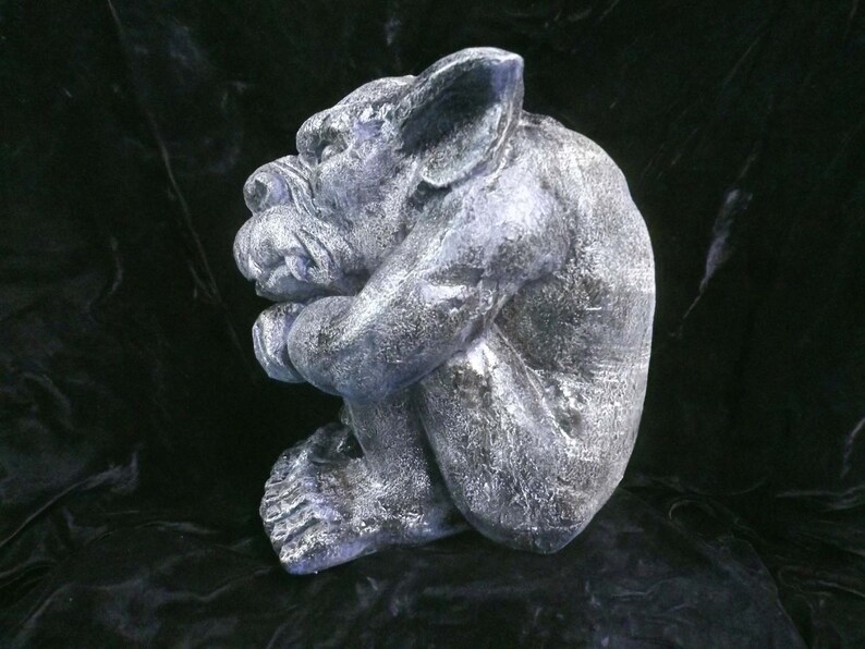 Gargoyle Statue Igor the Impatient Large Cement Gargoyles Gothic Home ...