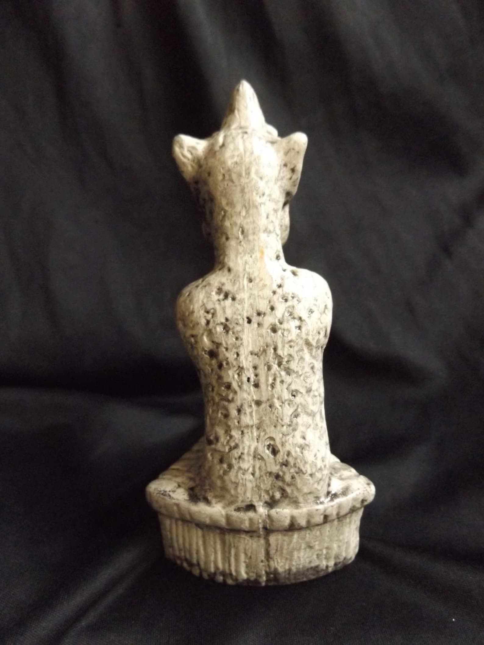 Gargoyle Perched Horned Statue Notre Dame Collection Medieval | Etsy