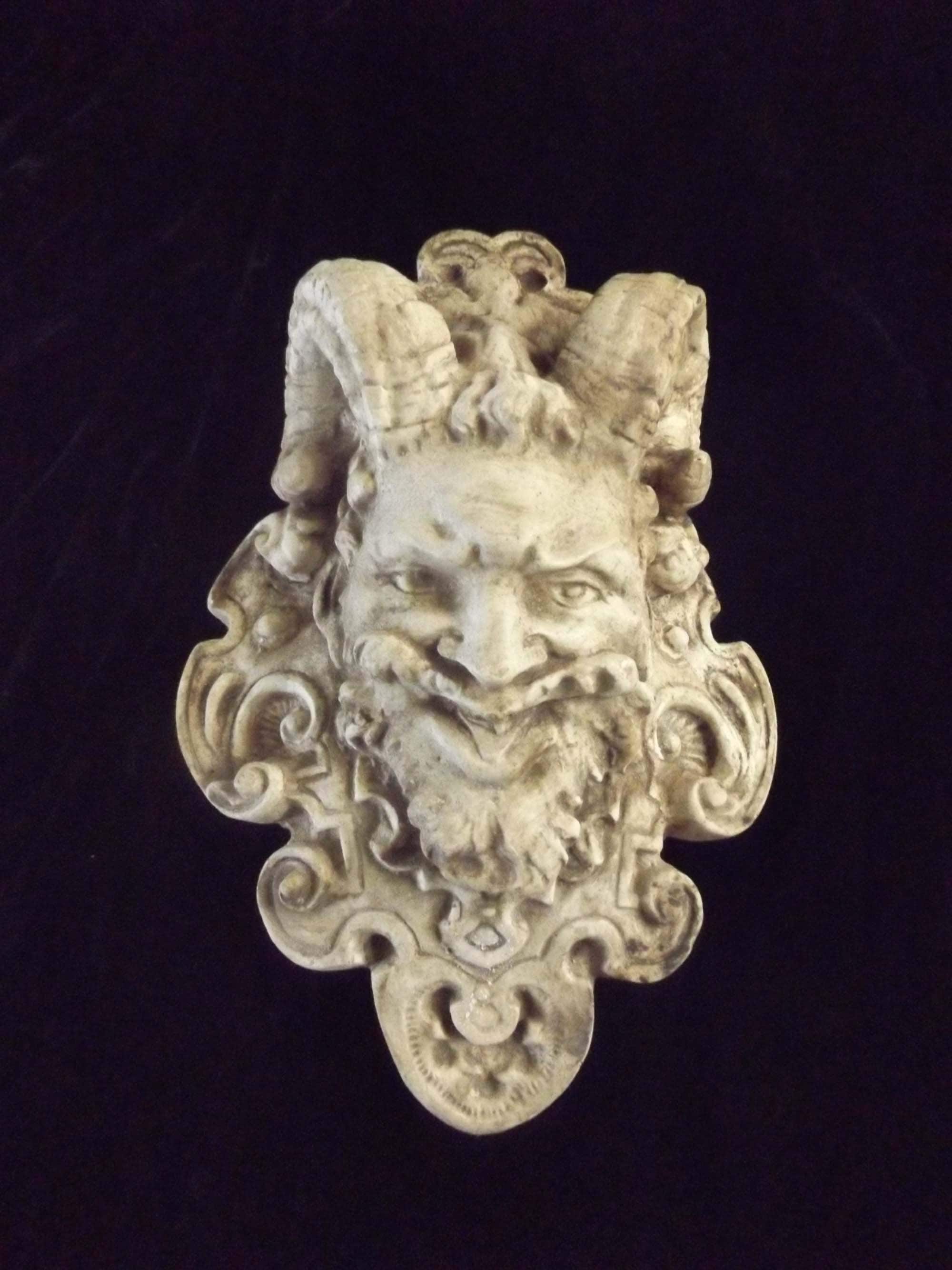 Garden Decor Wall Plaque Horned Pan Satyr Wall Hanging - Etsy Singapore