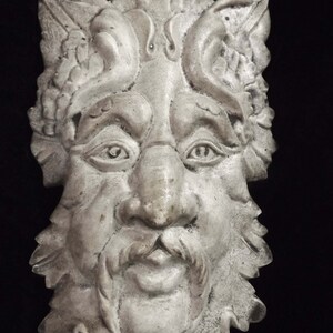 Greenman Wall Hanging Long Gothic Tree Face Plaque Spirit Mystical ...