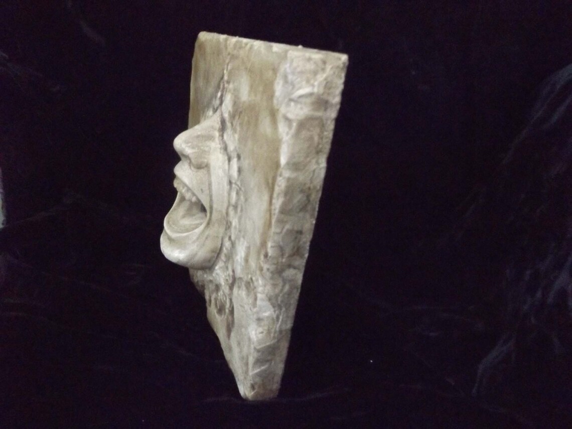 Wall Plaque Horror Face Frozen in Time Macabre Screaming Face Wall ...