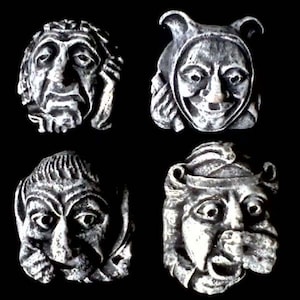 Oxford Chapel Gargoyles Set of Four Wall Hanging Pagan Jester Whimsical ...