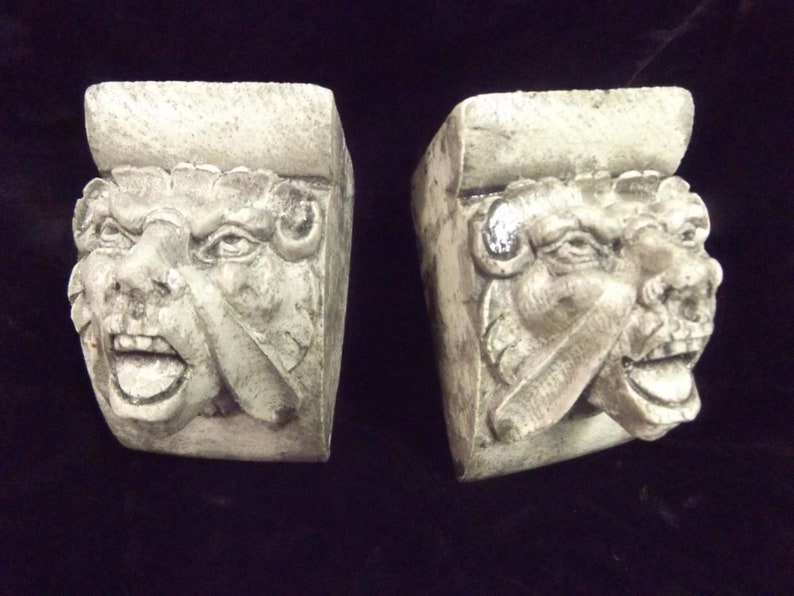 Gargoyle Bracket Set Gothic Grotesque Wall Hangings Renaissance ...