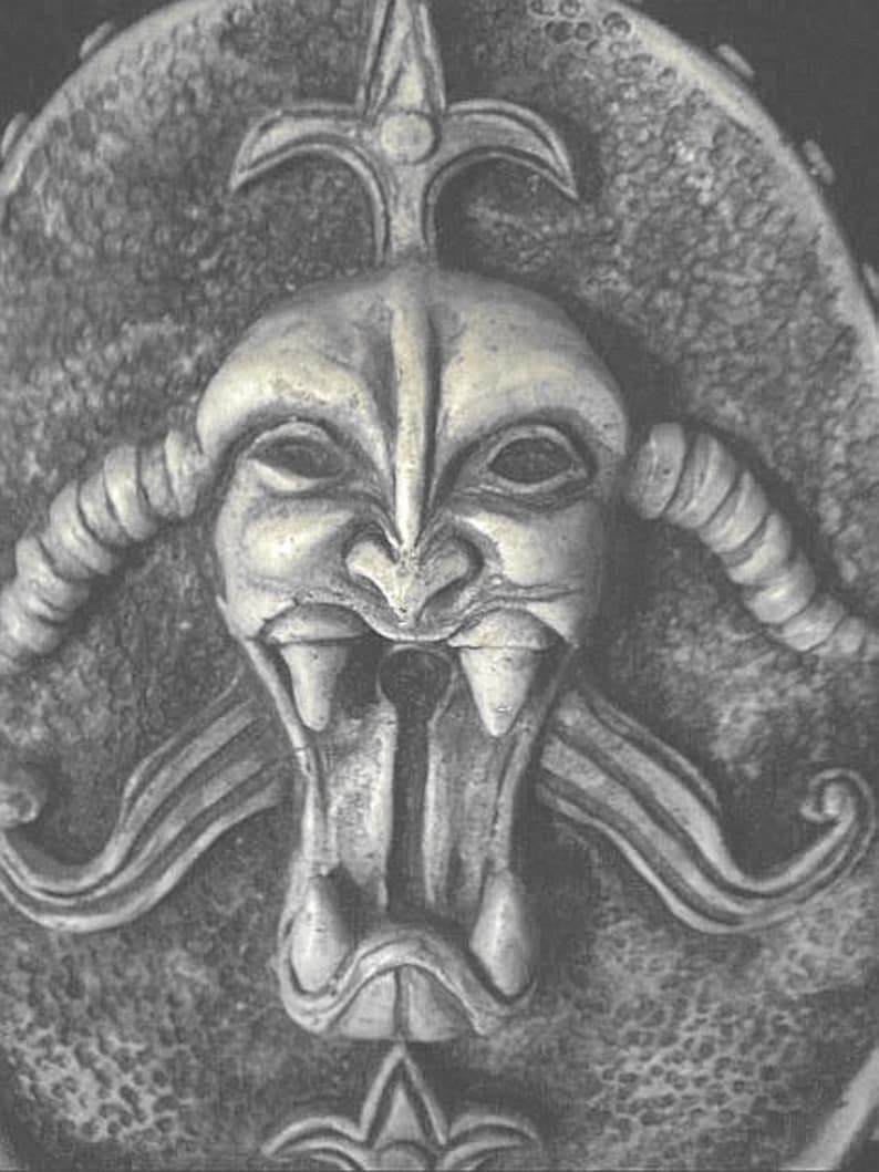 Lockinside Medieval Demon Wall Plaque Horned Gothic Beast | Etsy