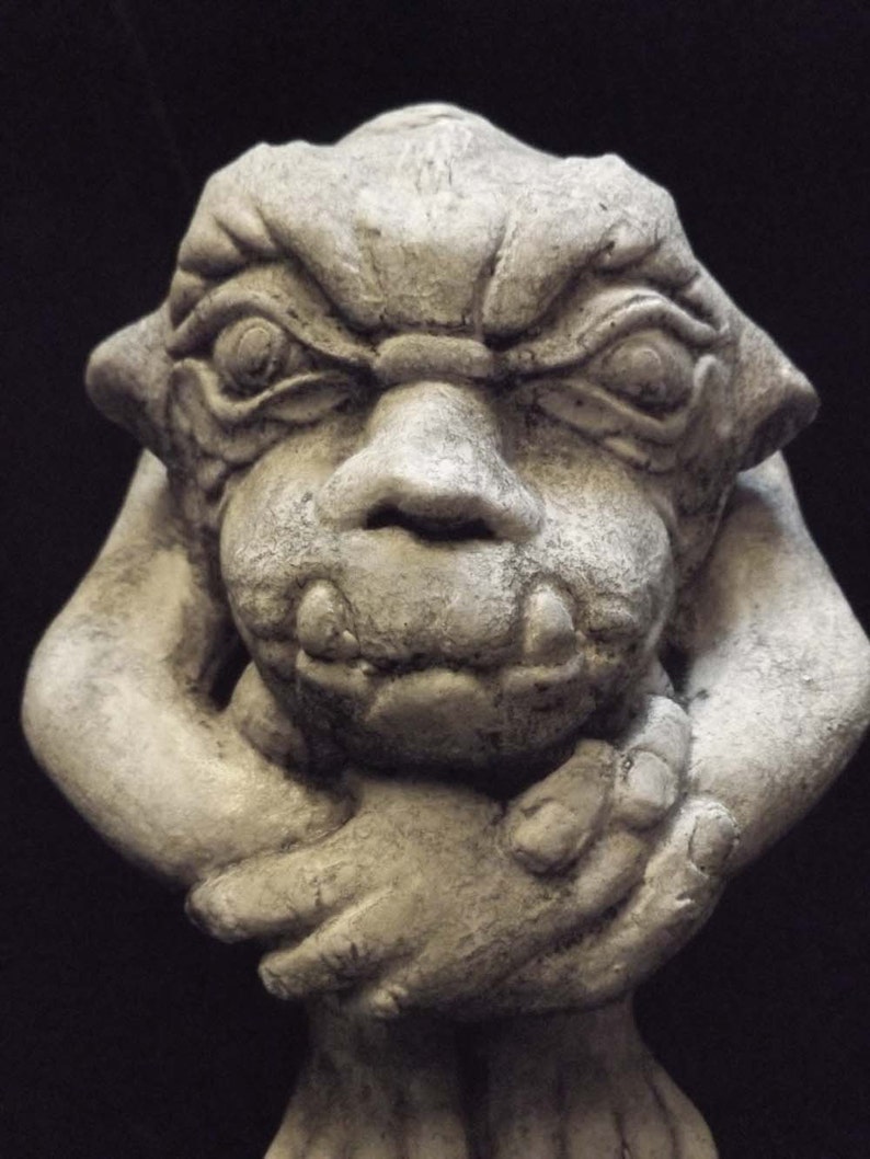 Gargoyle Gremlin Crouching Gothic Medieval Fantasy Creature - Etsy