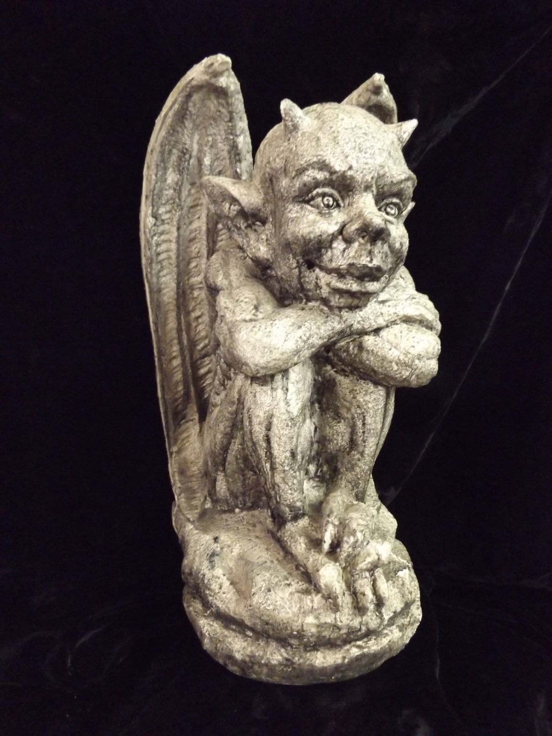 Garden Decor Large Gargoyle Statue Gothic Home Sentry Medieval Creature ...