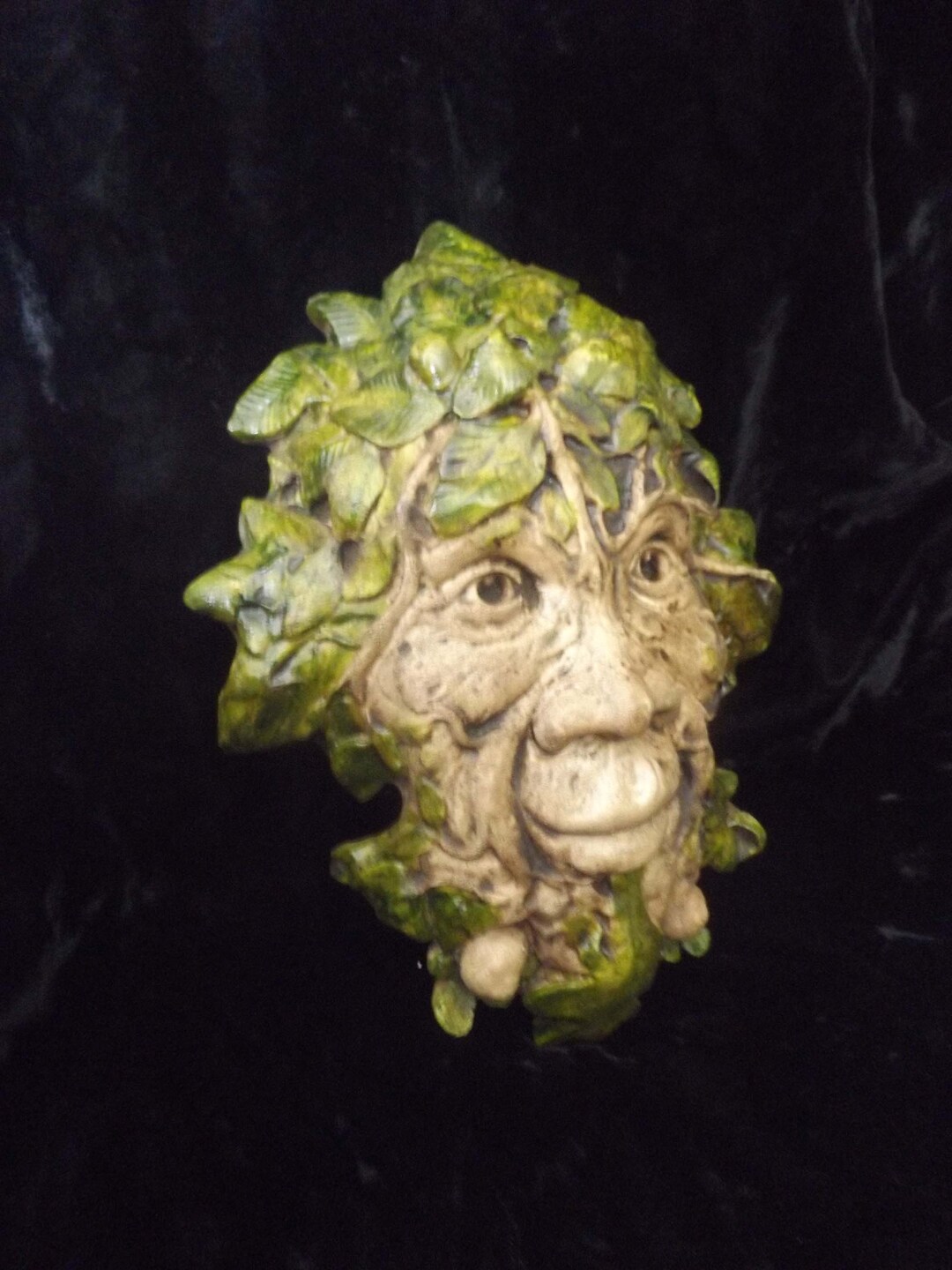 Green Man Wall Plaque, Celtic Leafman, Medieval Leaf Man Face, Large ...