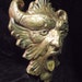 Horned Satyr Greenman Wall Plaque Leafman Gargoyle Celtic Medieval Leaf ...