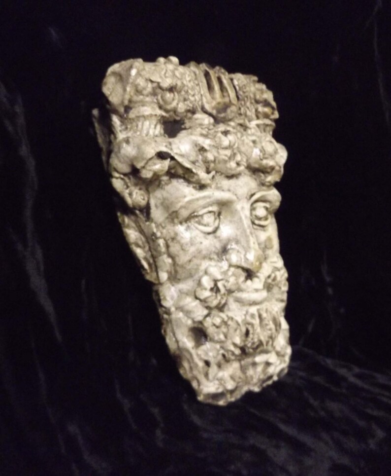 King Neptune Wall Plaque Ocean God Seaside Patio Garden Art Beach ...
