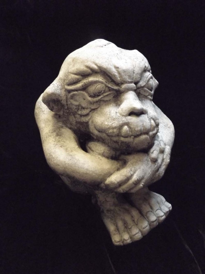 Gargoyle Gremlin Crouching Gothic Medieval Fantasy Creature - Etsy