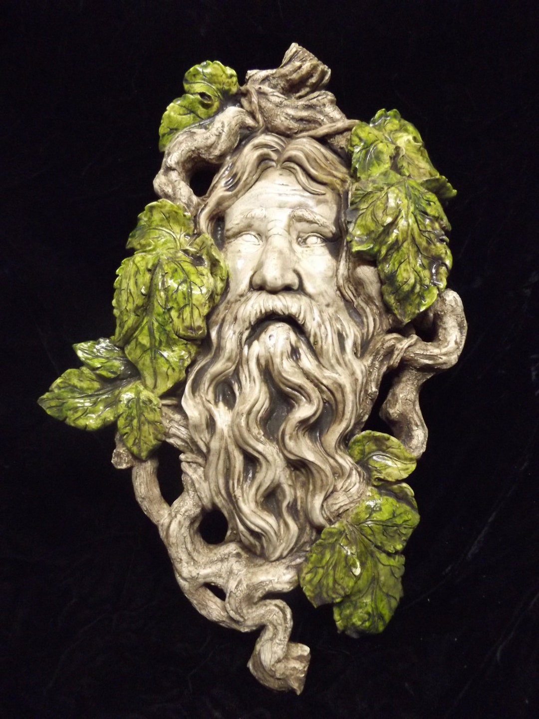 Greenman Wall Plaque Medieval Leave Forest Man Celtic Woodland Nature ...