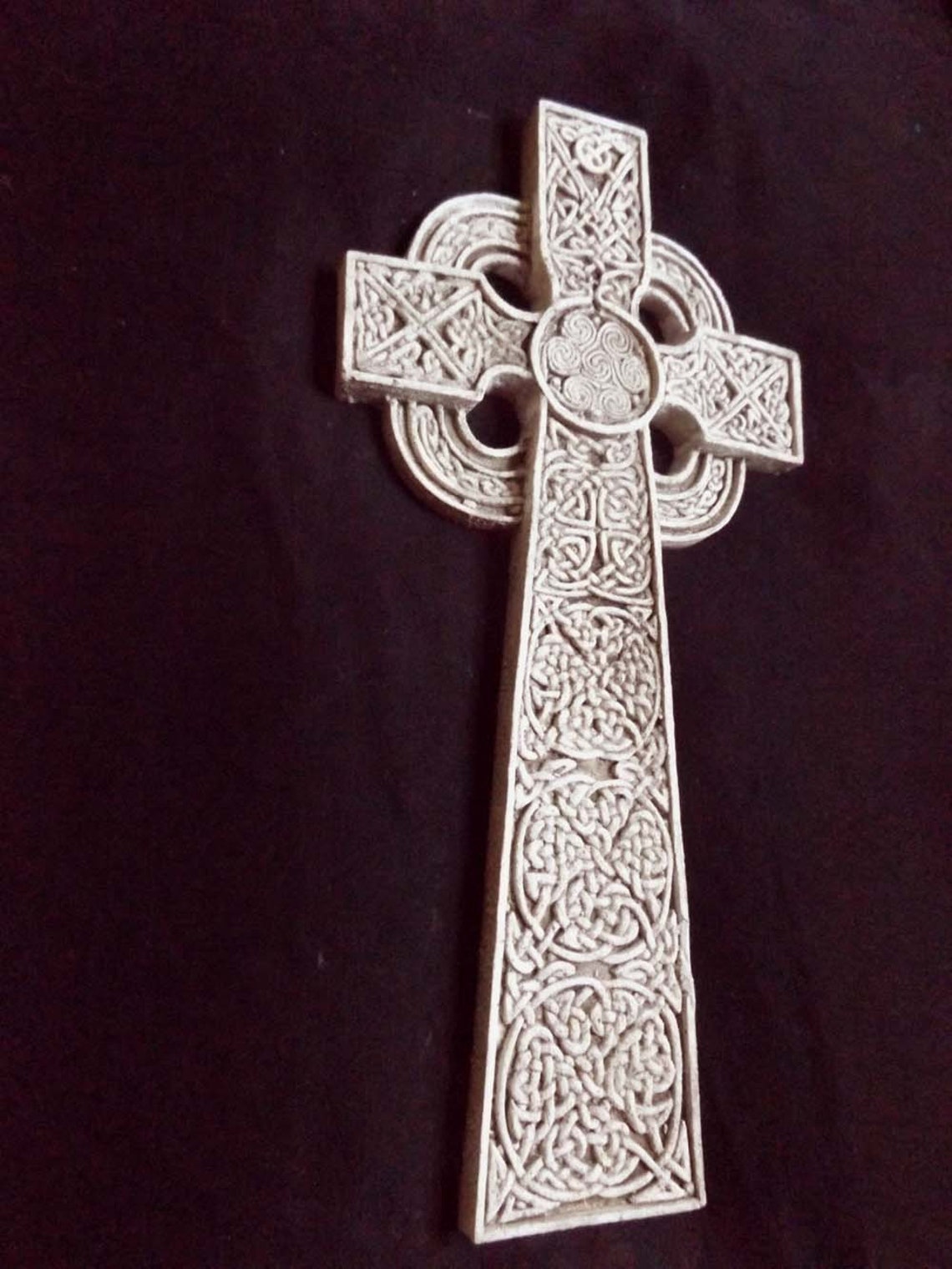 Celtic Cross Wall Hanging Medium Gothic Brown Plaque Renaissance ...