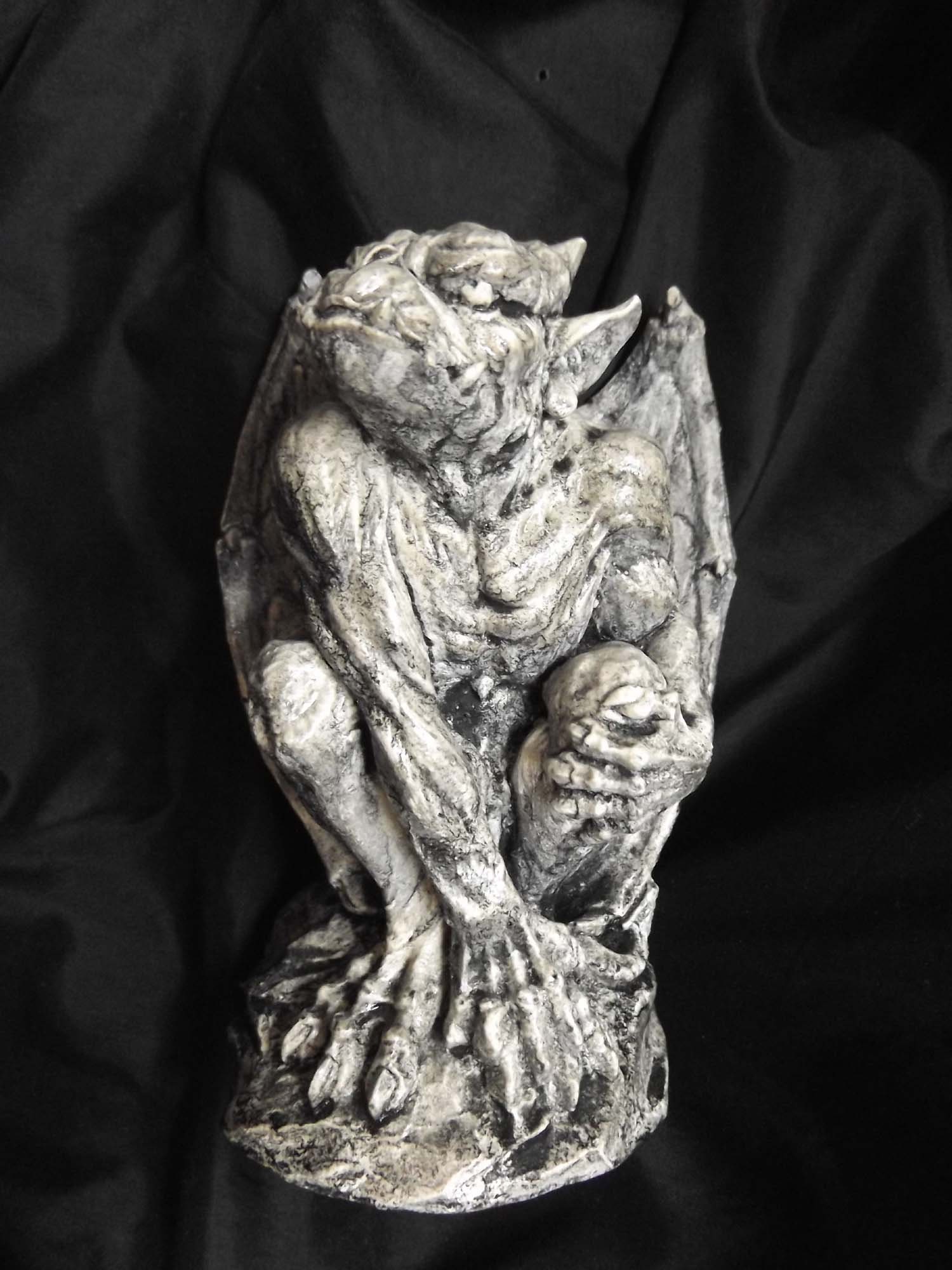 Gargoyle Sentry Protector Statue Horned Creature Beast | Etsy