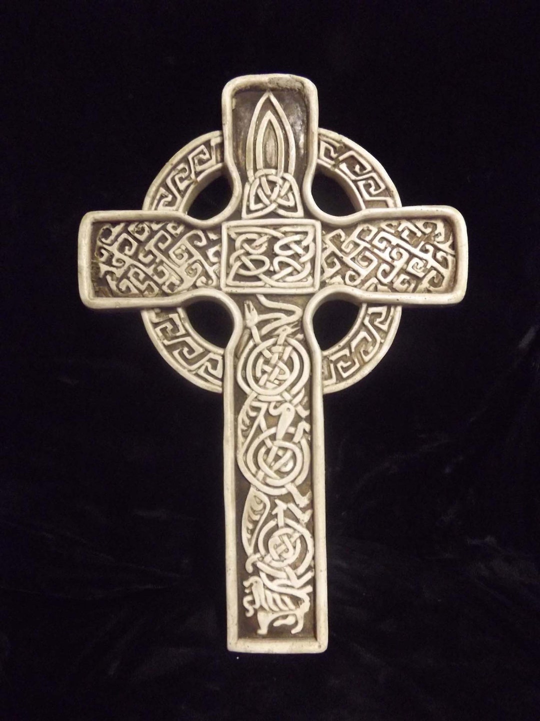 Celtic Cross Wall Hanging Medium 3 Plaque Renaissance Medieval Ornate ...