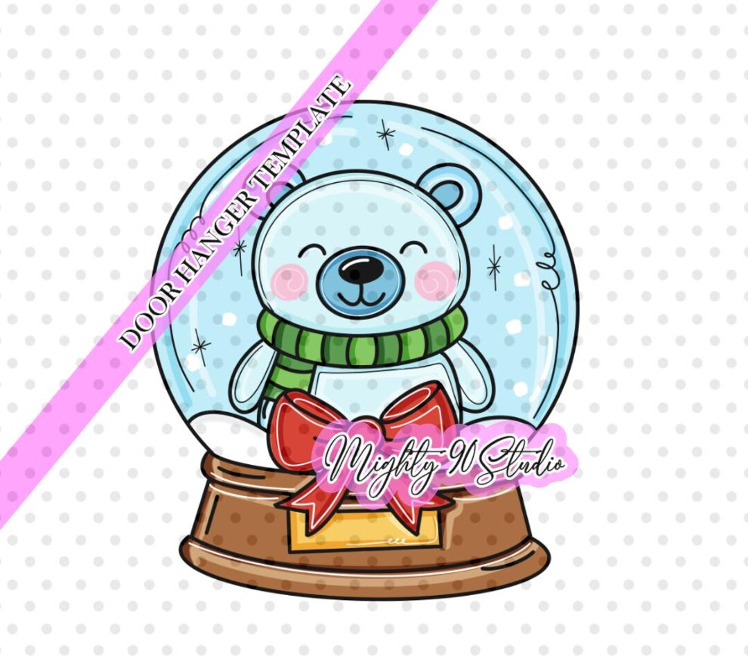 Polar Bear Snow Globe SVG | Laser Cut and Paint File - Etsy