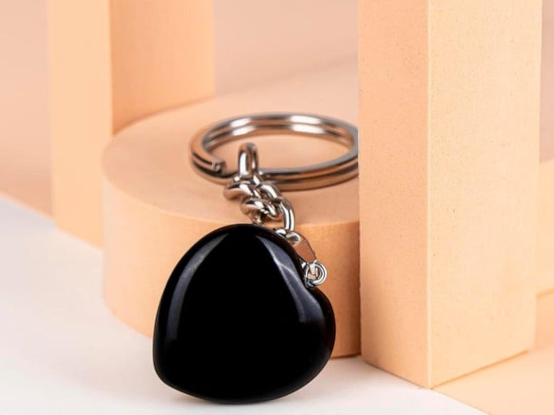 Handmade Onyx Natural Stone Keychain – Zodiac: Scorpio, Capricorn ...