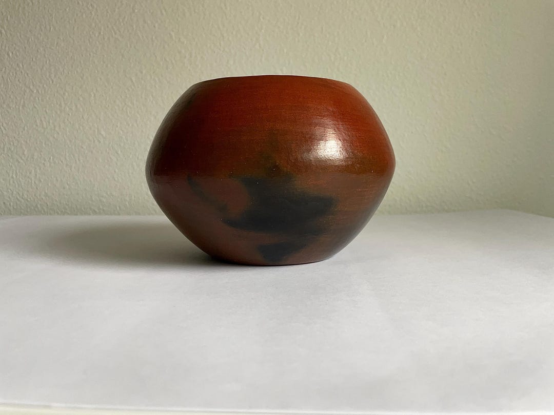 Vintage 1998 Handmade Ceramic Vase – Rustic Stoneware Pottery, Wabi ...