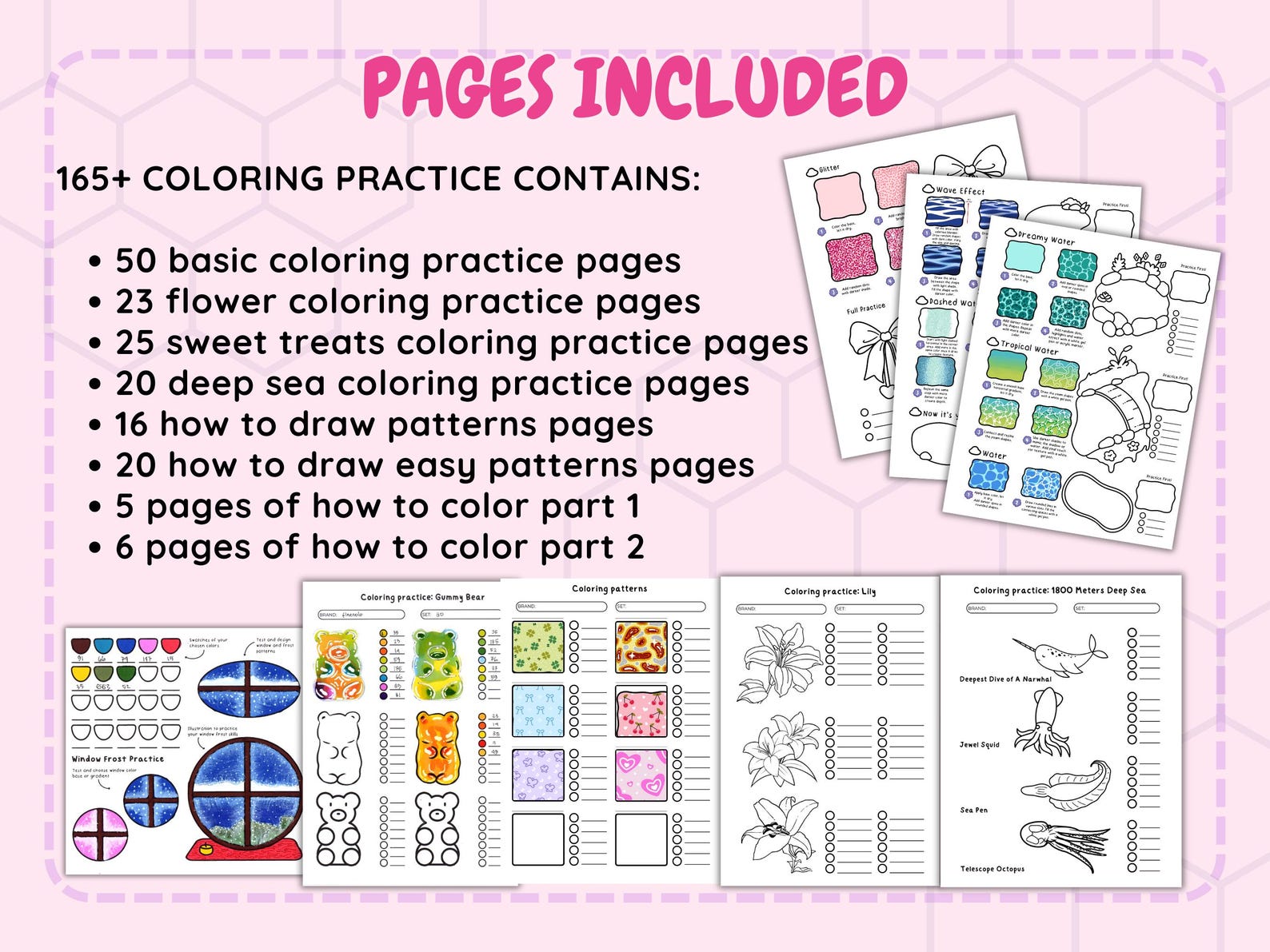 How to Color Alcohol Marker Coloring Practice Bundle: Printable ...
