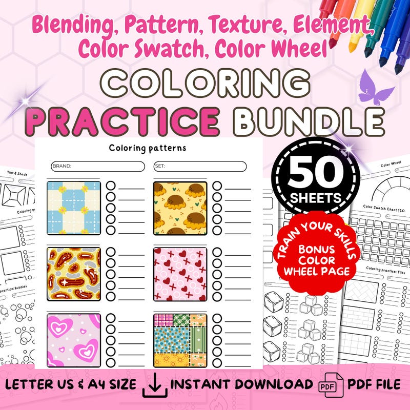 Coloring in Practice - Etsy