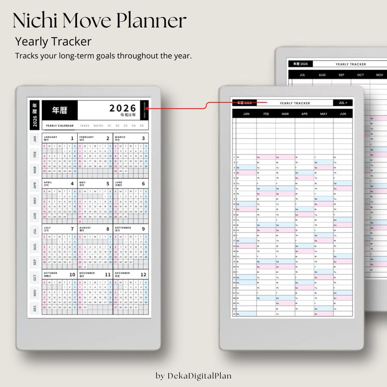 2026 Daily Planner for Remarkable Paper Pro Move (hyperlinked PDF) - Etsy