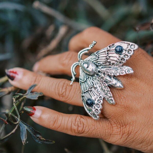 Luna Moth Ring - Etsy
