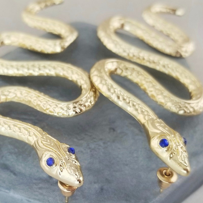 Snake Earrings - Etsy