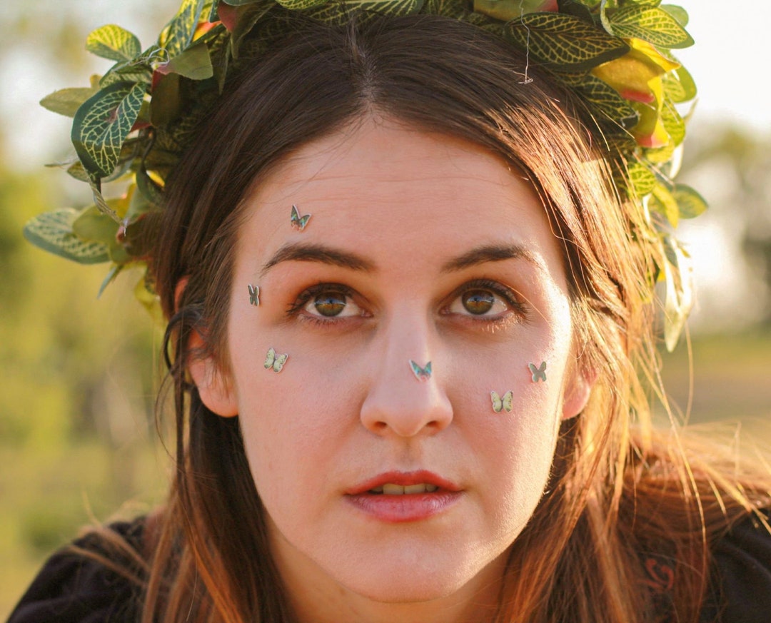 Butterfly Face Stickers: Eye Makeup Decals, Costume Accessories - Etsy ...