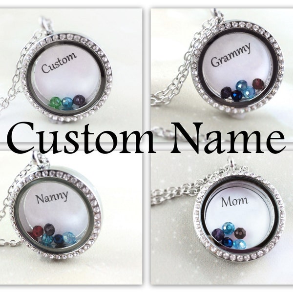 Birthstone Locket - Etsy