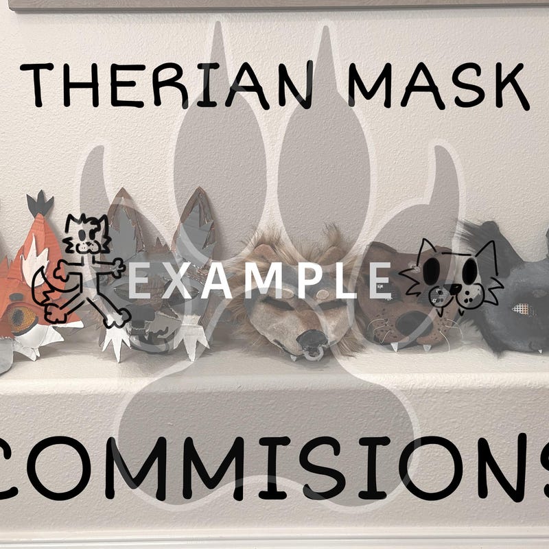 Silver Fox Therian Mask - Etsy