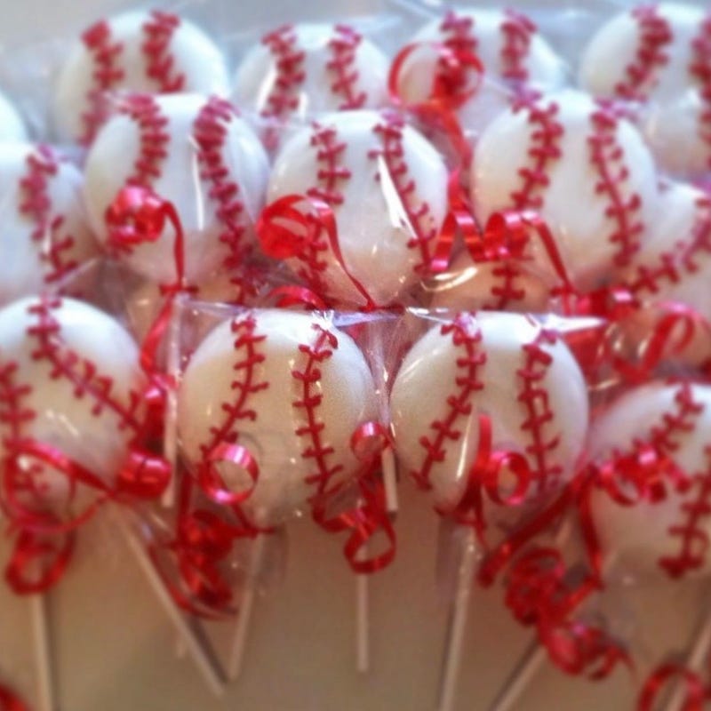 Baseball Lollipop - Etsy