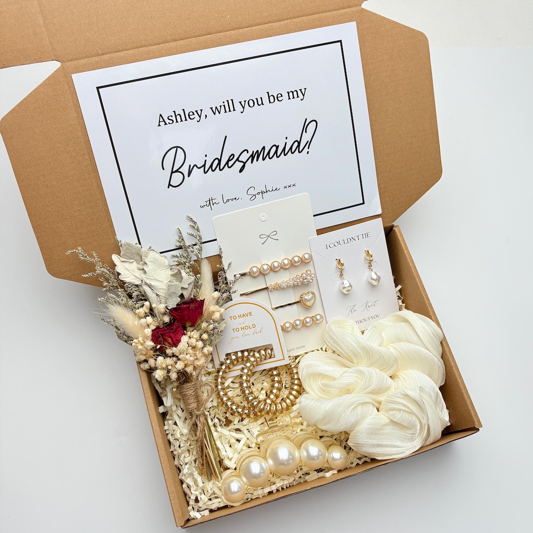 Personalised Bridesmaid Proposal Gift Box, Will You Be My Bridesmaid ...