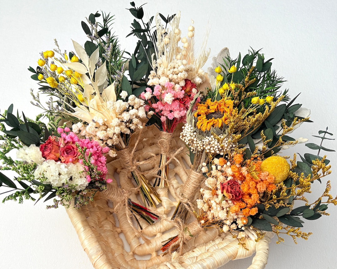 Mini Dried Flower Styling Kit – Flat Lay Photo Props or Wall Hanging ...