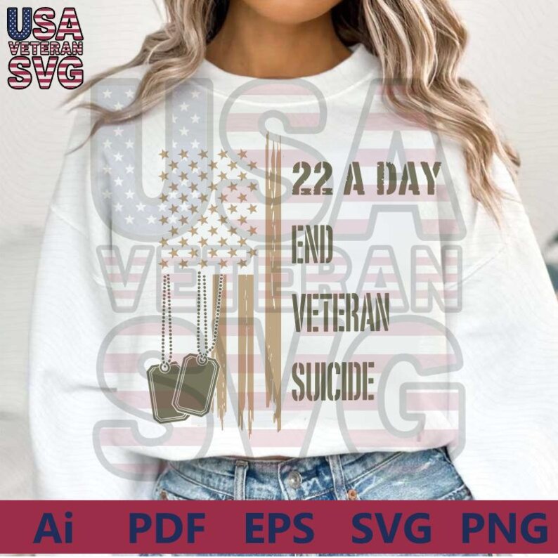 Veteran Suicide Awareness SVG, Military PNG, US Army T-shirt (digital ...