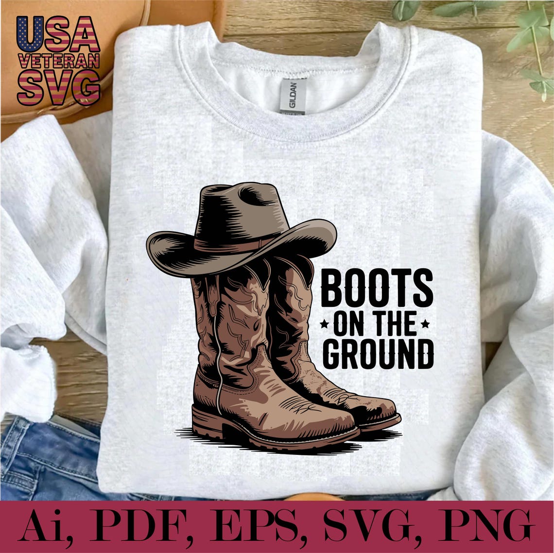 Boots on the Ground SVG PNG | Line Dance Svg Cutfiles for Cricut ...