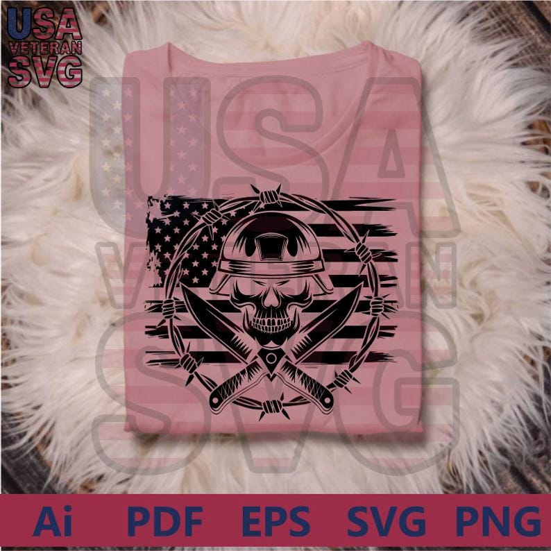 US Military Skull SVG, Patriotic Election Clipart SVG, Punisher Mask Svg, Punisher Svg, Cricut ...