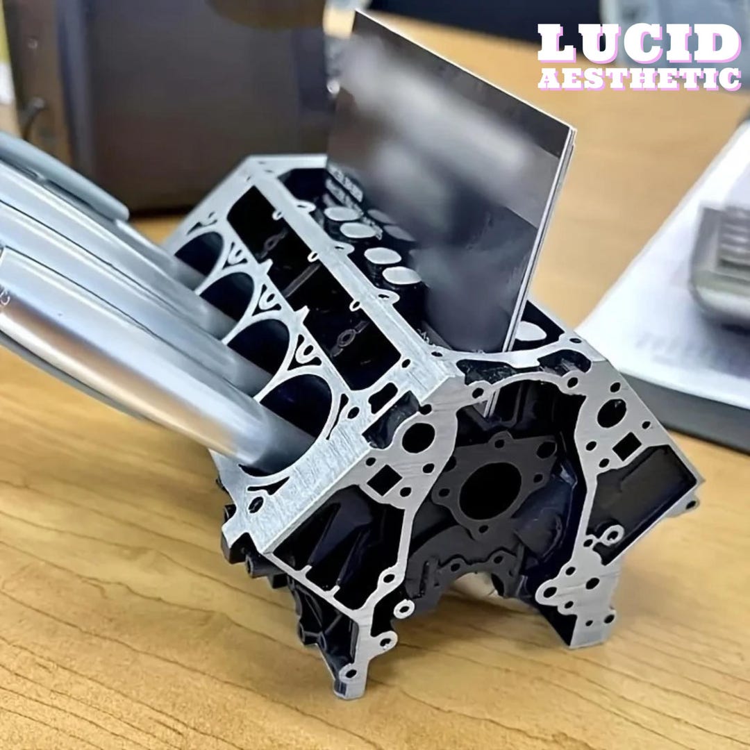 Engine Block Desk Organiser Desk Decor Car Decor Gift for Car ...