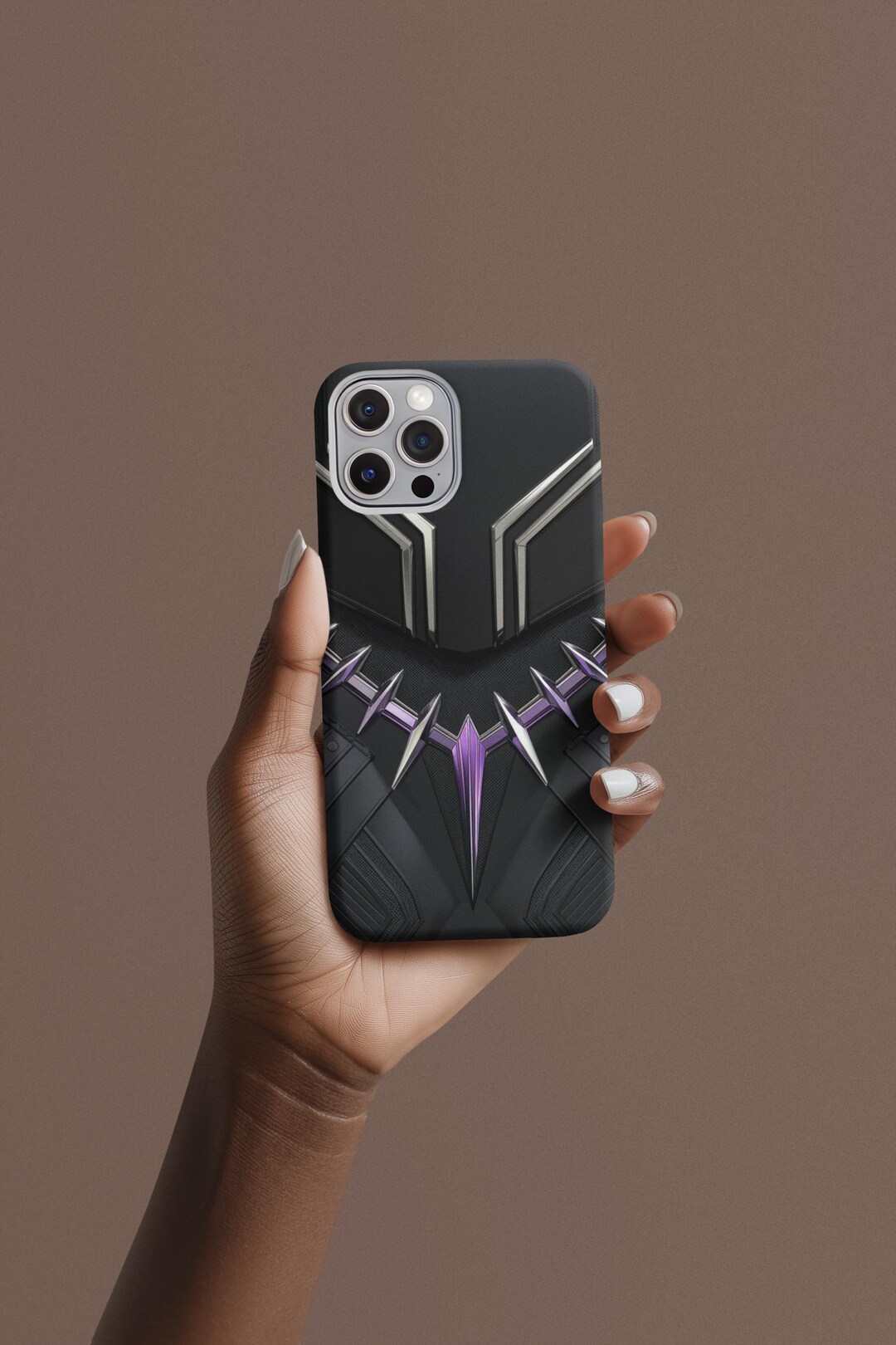 Black Panther Armor Phone Case - Matte Black Phone Case,futuristic ...