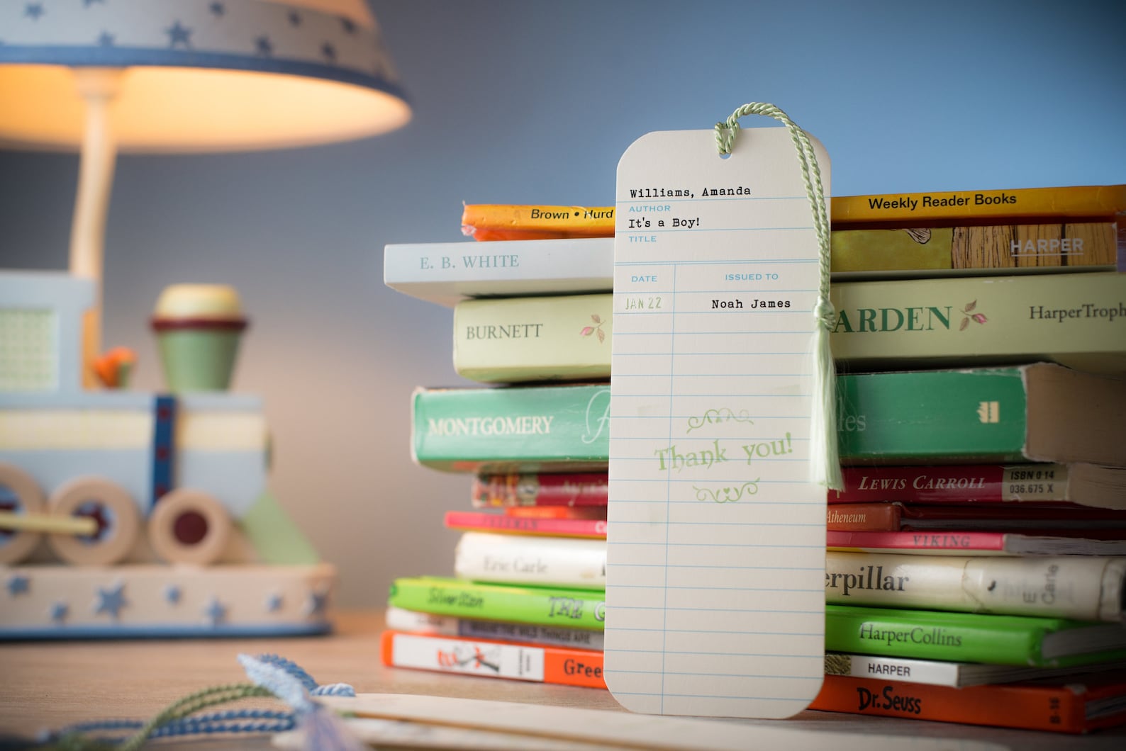 Personalized Library Check-out Card Baby Shower Bookmark - Etsy