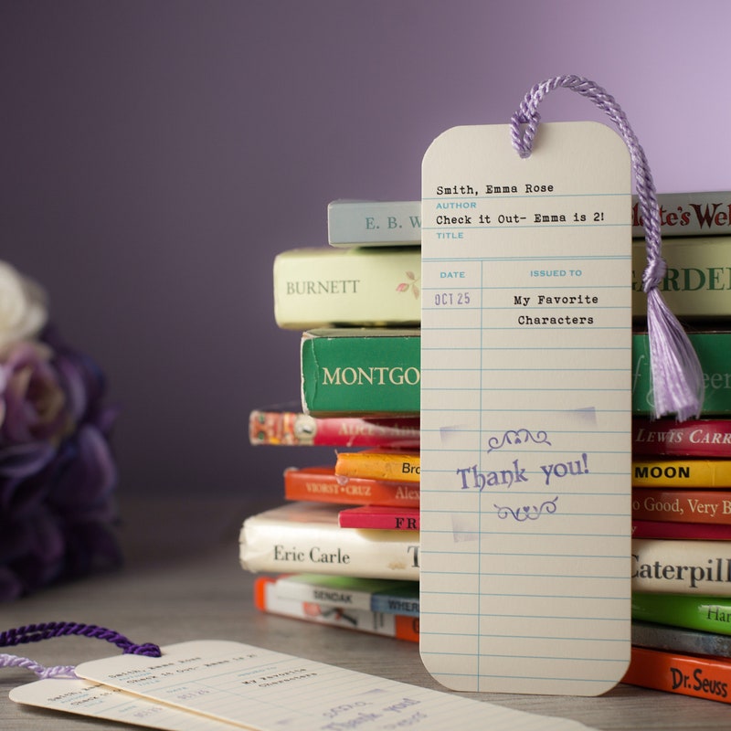 Party Favor Bookmark - Etsy