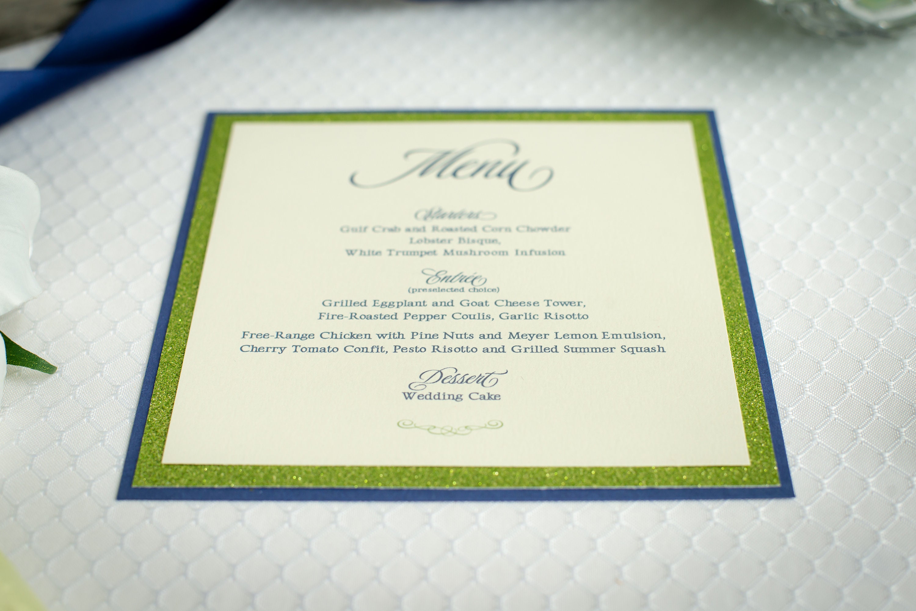 Square Menu Cards | Etsy