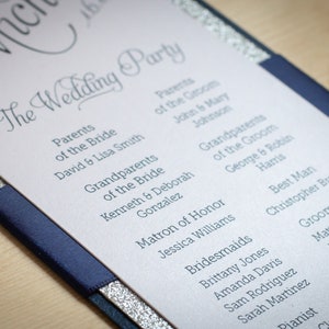 Mini Program Cards With Ribbon - Etsy