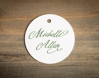 Round Place Card - Etsy
