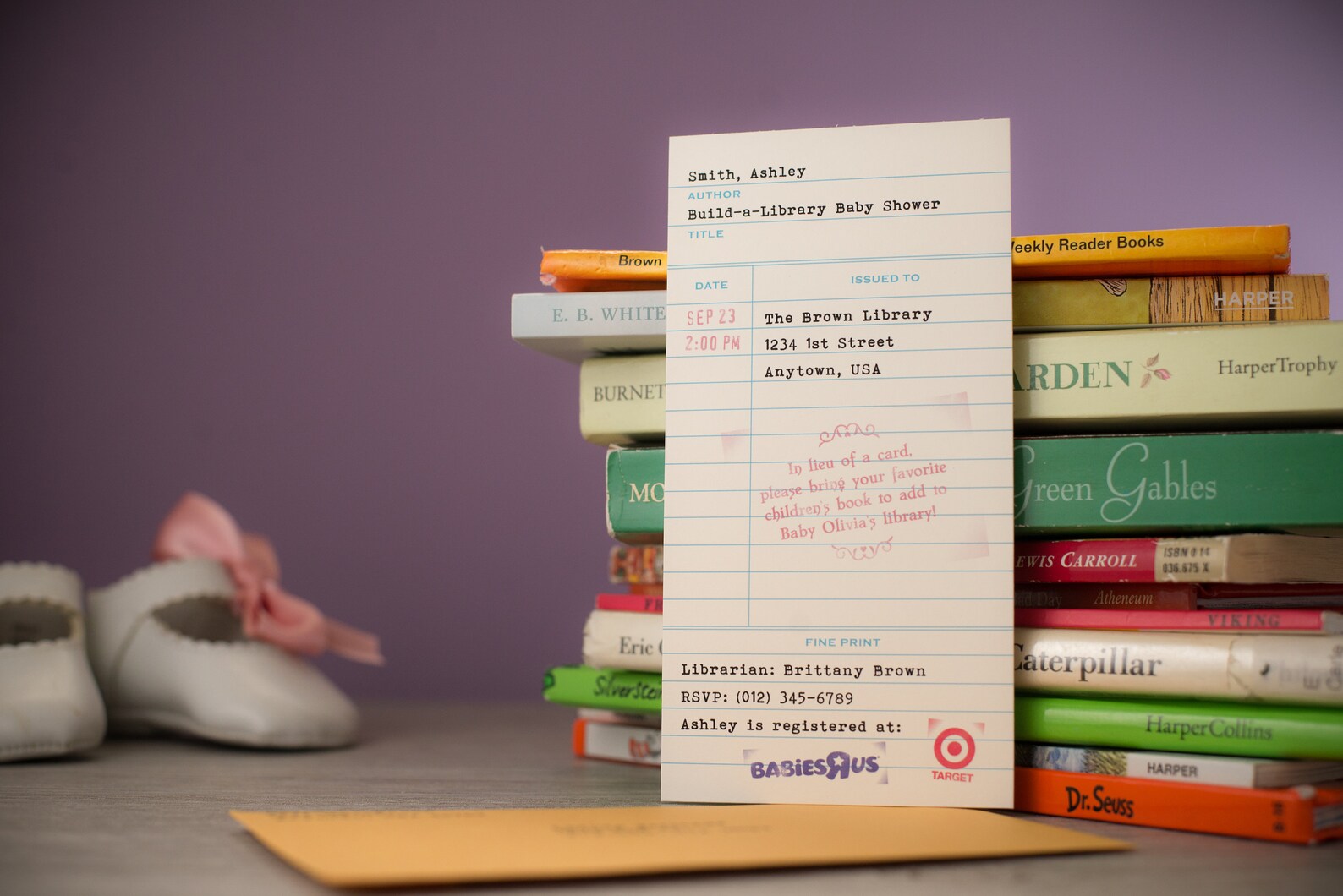 Personalized, Build-a-library Baby Shower Invitations - Etsy